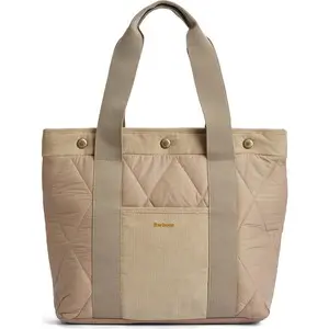 Barbour Barbour Healy Mixed Media Tote Light Sand