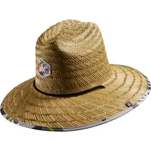 HEMLOCK Barbados Straw Lifeguard Hat - Floral