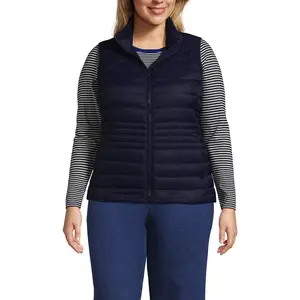 LANDS' END Wanderweight Down Vest - Deep Sea Navy