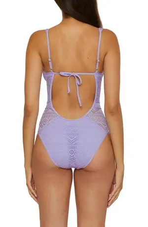 BECCA By Rebecca Virtue Color Play Mesh One-piece Swimsuit