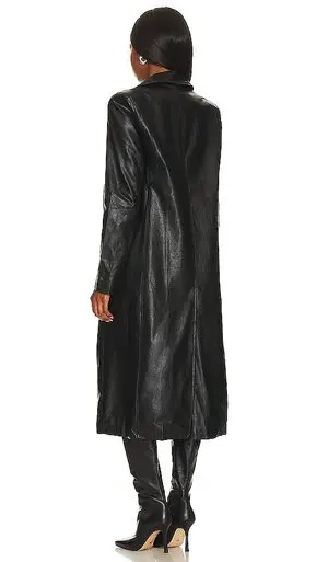 BY.DYLN Melani Faux Leather Trench Coat