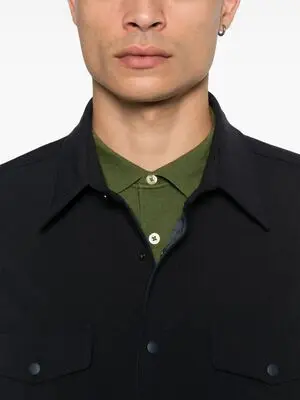 Aspesi Flannel Shirt Jacket - Blue