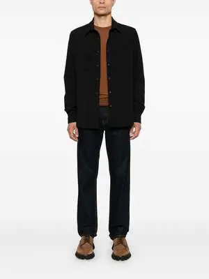 Aspesi Flannel Shirt Jacket - Black