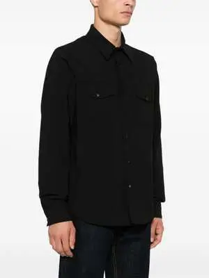 Aspesi Flannel Shirt Jacket - Black