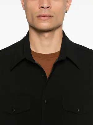 Aspesi Flannel Shirt Jacket - Black