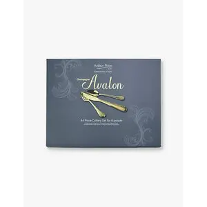 ARTHUR PRICE Avalon 44-piece Pvd-coated Stainless-steel Cutlery Set - Champagne