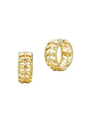 Temple St. Clair Florence86 Golden Vine 18k Hoop Earrings - Yellow Gold