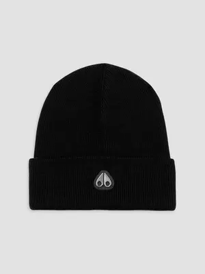 Moose Knuckles Parnis Wool Beanie - Black