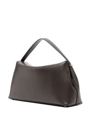 TOTEME T-lock Leather Top Handle Bag - Brown