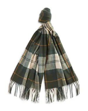 Barbour Hailes Tartan Scarf - Green/multi