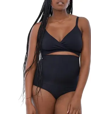 INGRID & ISABEL Cooling Postpartum Compression Underwear - Black
