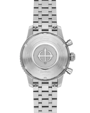 ZODIAC Sea-chron Automatic 42mm Stainless Steel Chronograph Watch - Blue/silver
