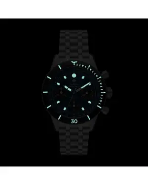 ZODIAC Sea-chron Automatic 42mm Stainless Steel Chronograph Watch - Blue/silver