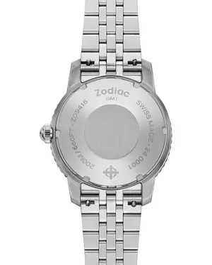 ZODIAC Gmt Automatic 37mm Stainless Steel Bracelet Watch