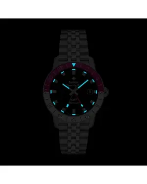 ZODIAC Gmt Automatic 37mm Stainless Steel Bracelet Watch