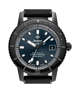 ZODIAC Ceramic Compression Diver Automatic 41mm Strap Watch