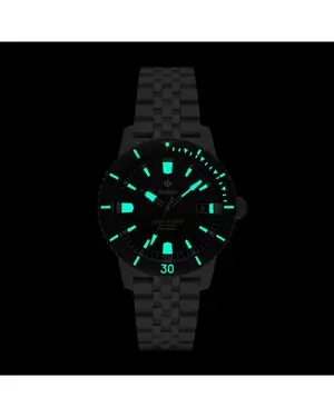 ZODIAC Compression Diver Automatic 40mm Stainless Steel Watch - Black/silver