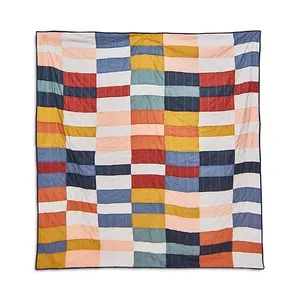ANCHAL Check Patchwork Reversible Quilt, King
