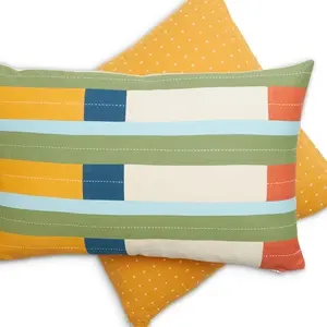 ANCHAL Stamp Lumbar Pillow