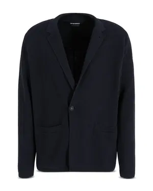 Emporio Armani Wool Blend Knit Blazer