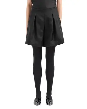 Emporio Armani Silk Organza Shorts - Black