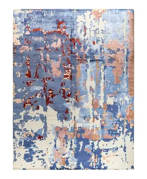 Bloomingdale'S Indo Modern M7517 Area Rug, 9'2 X 12'2 - Blue