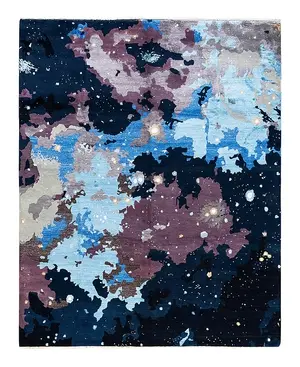Bloomingdale'S Indo Ikat M7304 Area Rug, 8'2 X 10'2 - Black