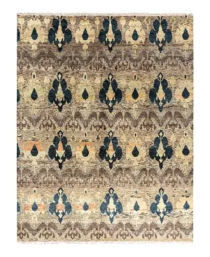 Bloomingdale'S Indo Ikat M6178 Area Rug, 7'10 X 10'1 - Brown