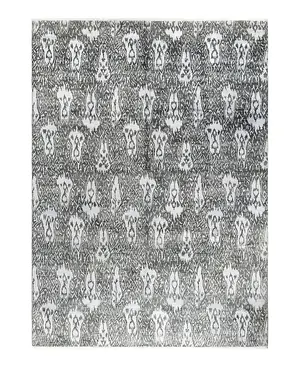 Bloomingdale'S Indo Ikat M6297 Area Rug, 9'1 X 12'4 - Gray