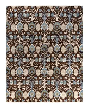 Bloomingdale'S Indo Ikat M6036 Area Rug, 8'1 X 10 - Brown