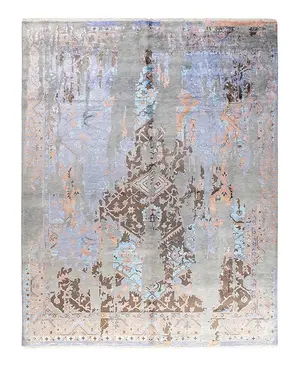 Bloomingdale'S Indo Ikat M7101 Area Rug, 8'1 X 10'2 - Gray