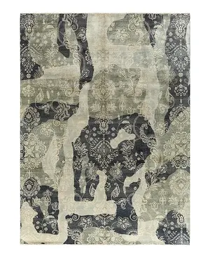 Bloomingdale'S Indo Ikat M6192 Area Rug, 9' X 12'1 - Gray