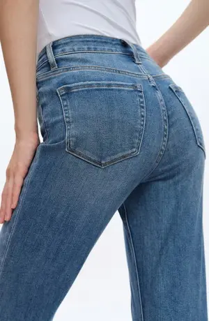 BAYEAS High-waist Ankle Jeans - Medium Blue