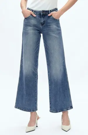 BAYEAS Kristy Ankle Straight-leg Jeans