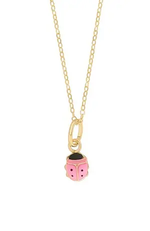 Bony Levy 14k Gold Ladybug Pendant Necklace - 14k Yellow Gold