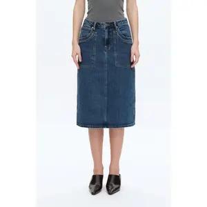 BAYEAS Beth Denim Midi Skirt - Freefall