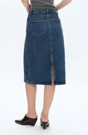 BAYEAS Beth Denim Midi Skirt - Freefall