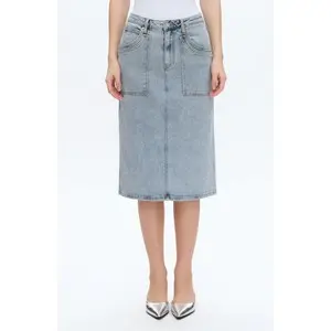 BAYEAS Beth Denim Midi Skirt - Whispy