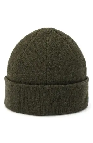 ALLSAINTS Embroidered Logo Beanie - Beetle Green