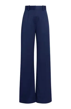 Another Tomorrow Wide Leg Suit Pant