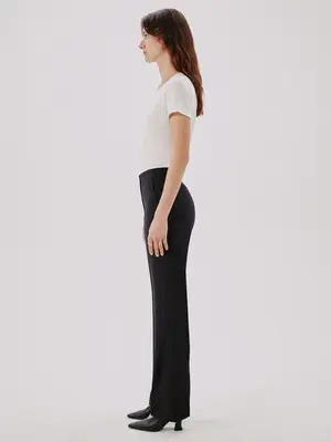 Another Tomorrow Classic Trouser - Black