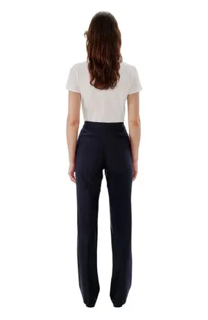 Another Tomorrow Classic Trouser - Navy