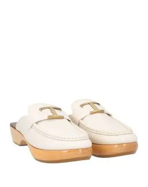 TOD'S Leather Clogs - Beige