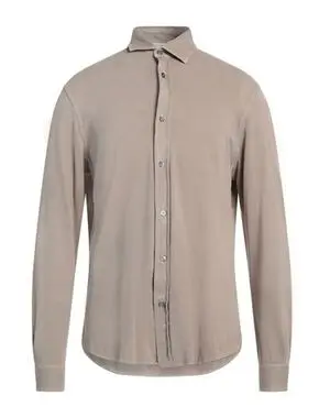 FILIPPO DE LAURENTIIS Shirt Khaki Size Cotton - Beige
