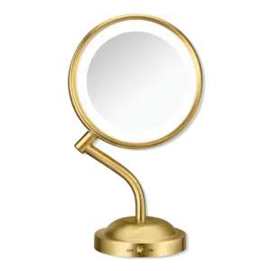 CONAIR 1x & 5x Maginification Led Brass Mirror - One-color