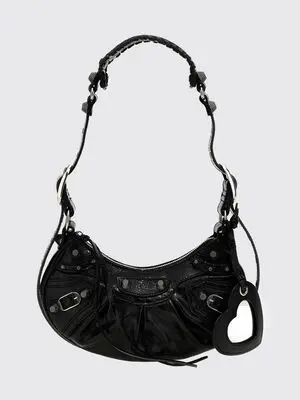 Balenciaga Le Cagole Xs Arena Leather Bag - Black