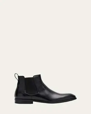 Bergdorf Goodman Calf Leather Chelsea Boots