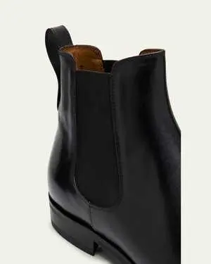 Bergdorf Goodman Calf Leather Chelsea Boots