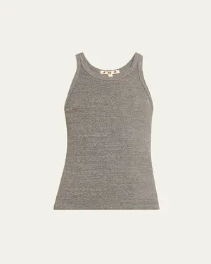 AMO AMO Denim Long Tank Top - Heather Grey