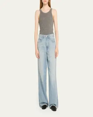 AMO Long Tank Top - Heather Grey